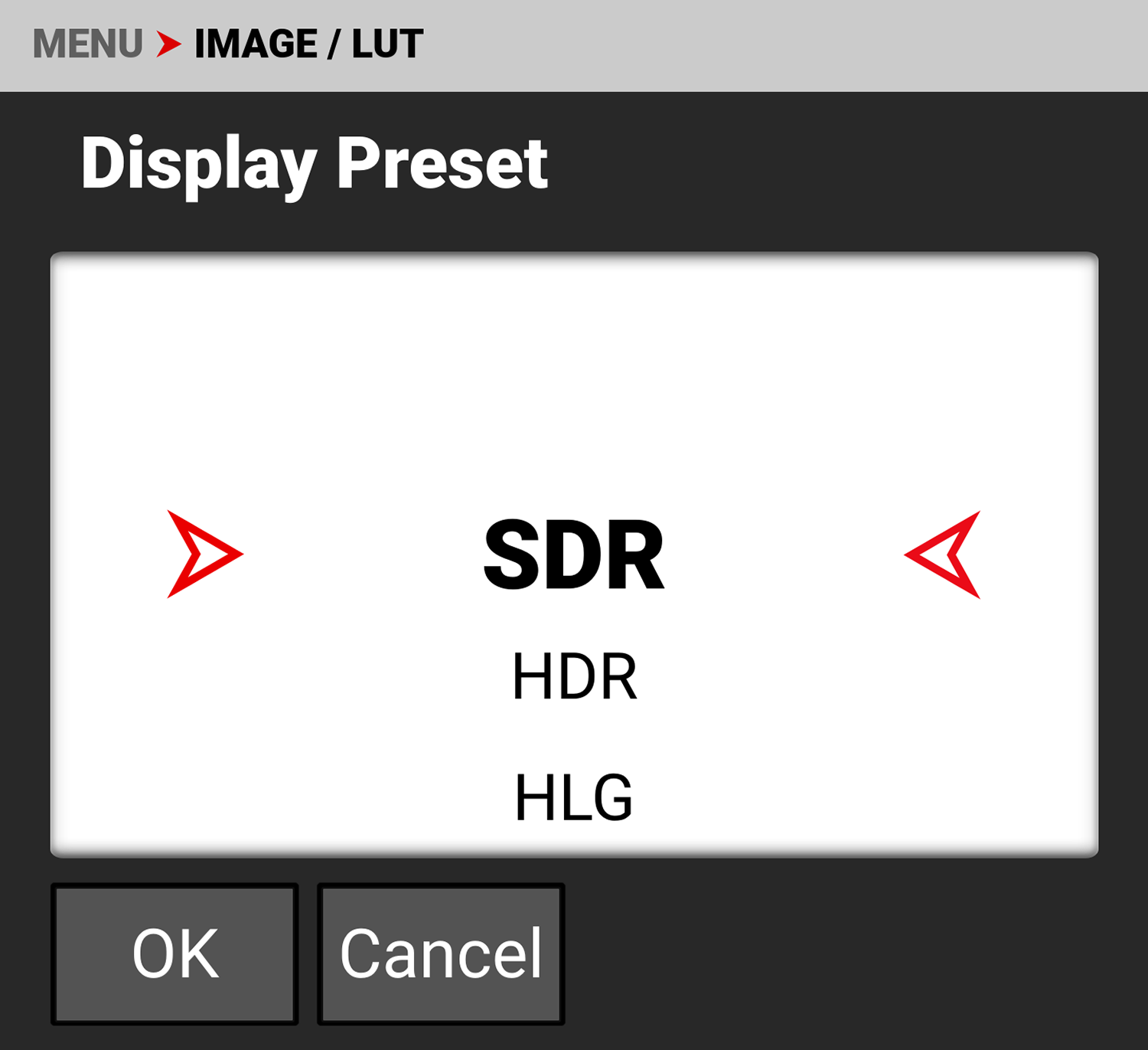 Display Preset